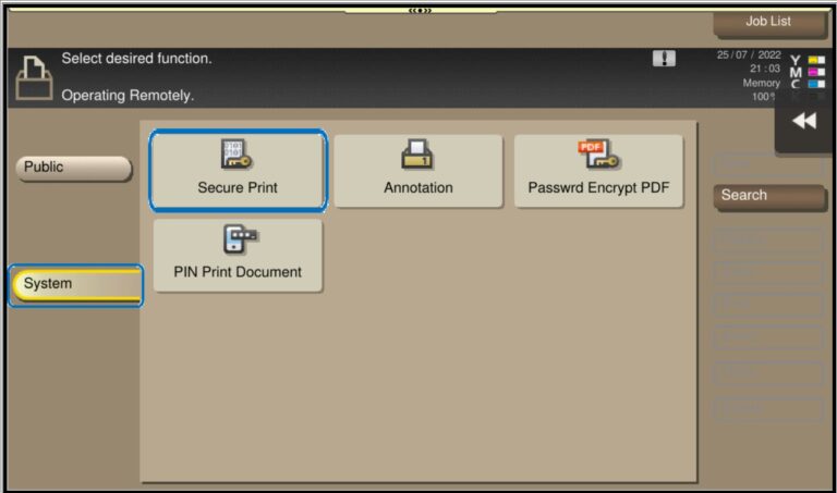 How to Setup Secure Print On Windows PC - Konica Minolta+ Assist