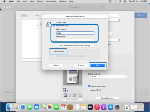 How To Key-in User Authentication/Account Track on Printer Driver for ...