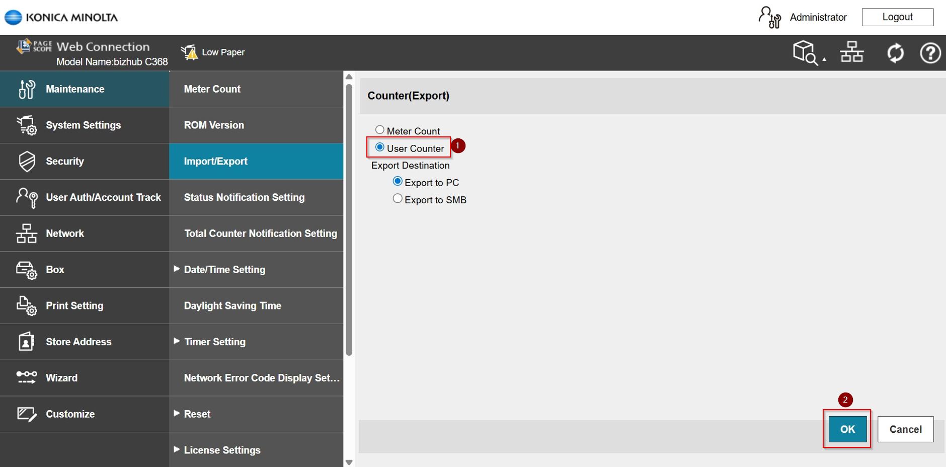 How To Export Counter List And Generated To Excel Files For Account ...